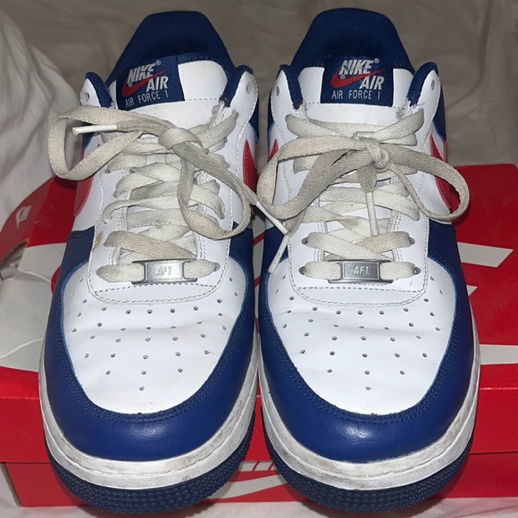Nike | Shoes | Red White And Blue Air Force S | Poshmark